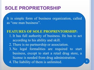 Forms of business organization | PPT