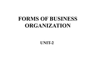 Business organization refers to an organization which indicates how a ...