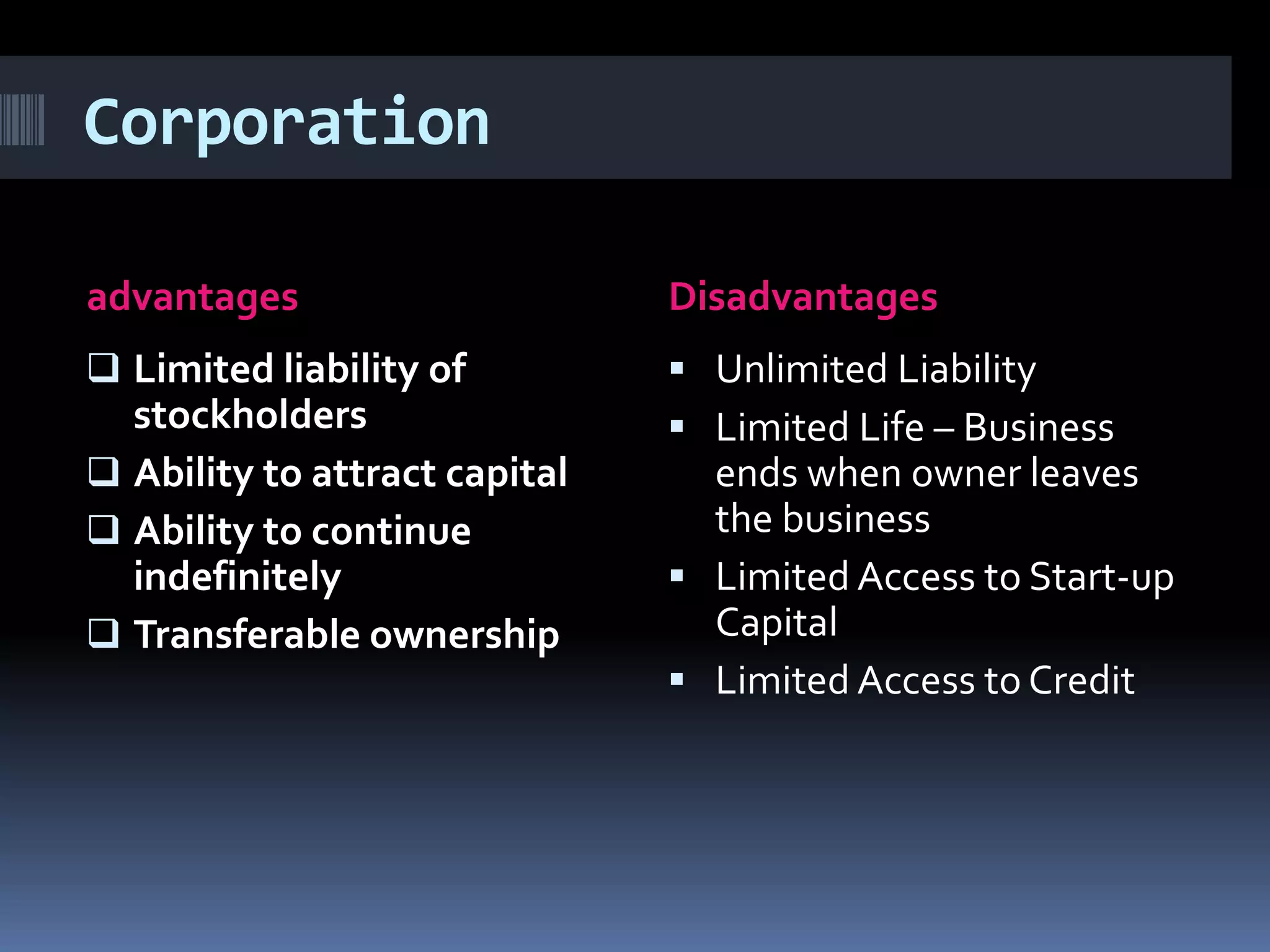 Forms of business ownership | PPTX