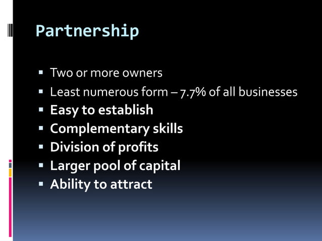 Forms of business ownership | PPT
