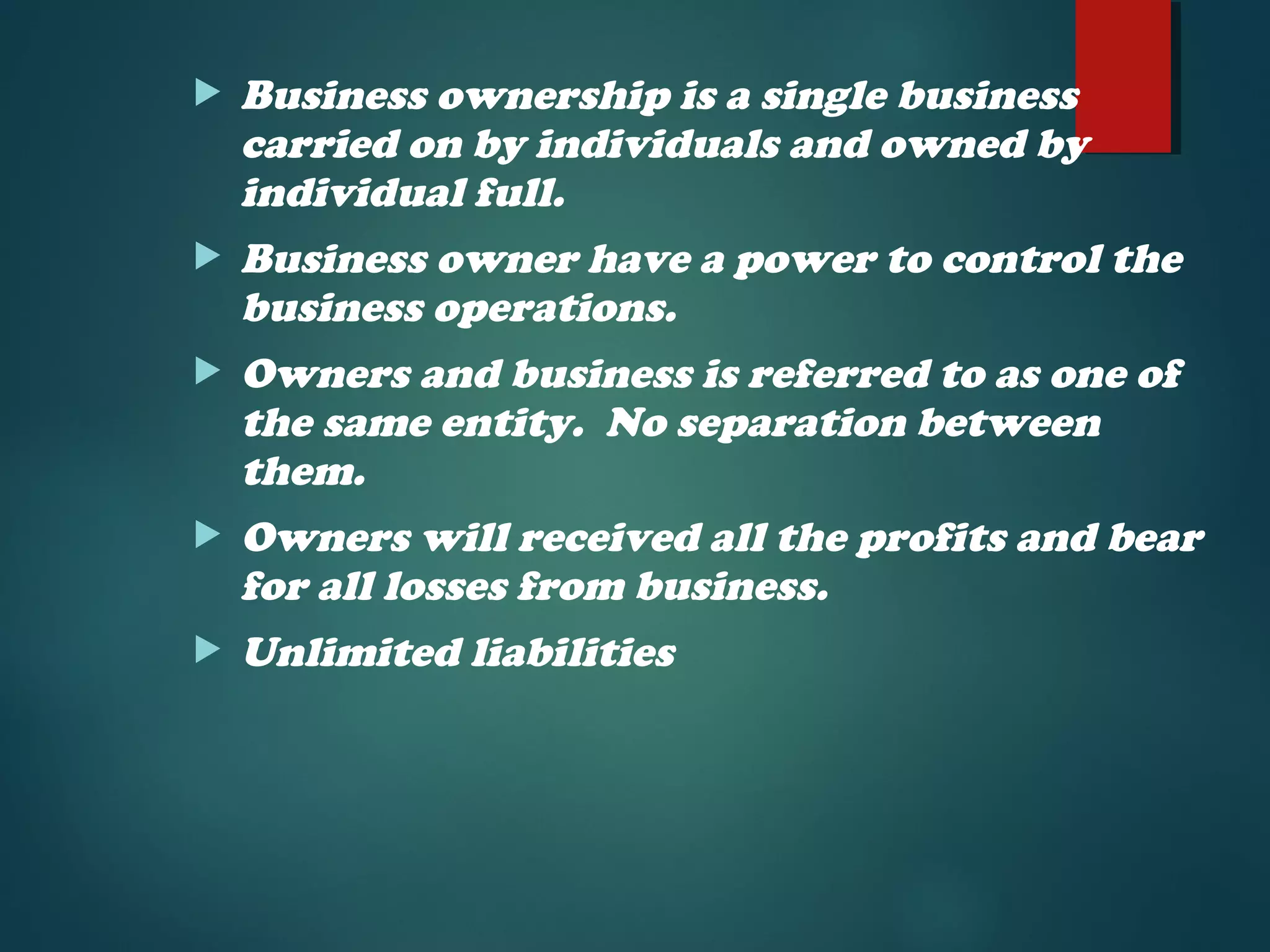 Forms of business ownership | PPT