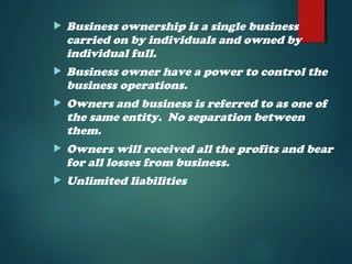 Forms of business ownership | PPT
