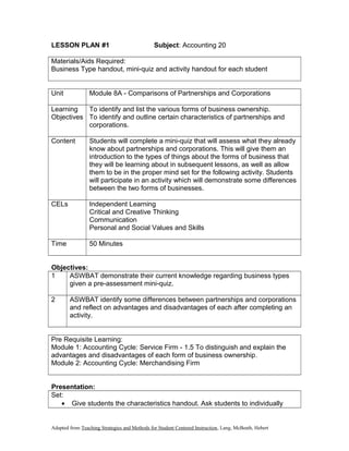Forms of business ownership | DOC
