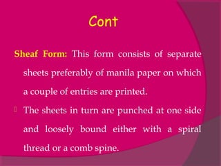 Forms of catalogue | PPT