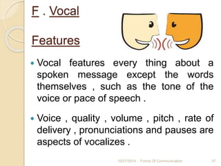 Forms of communication | PPTX