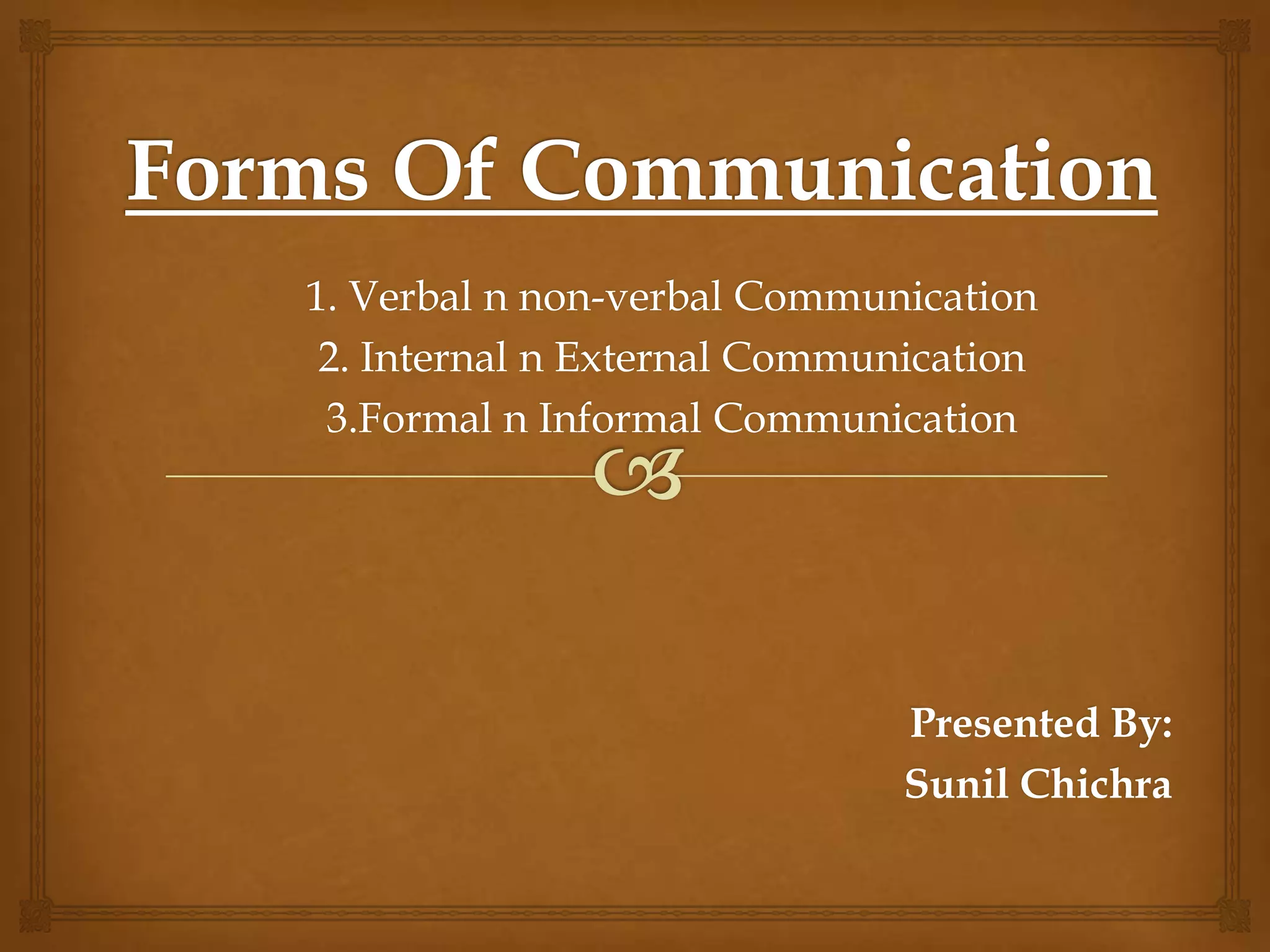 Forms of communication | PPTX