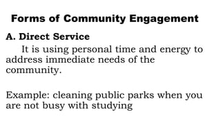 Forms of Community Engagement.pptx....... | PPTX