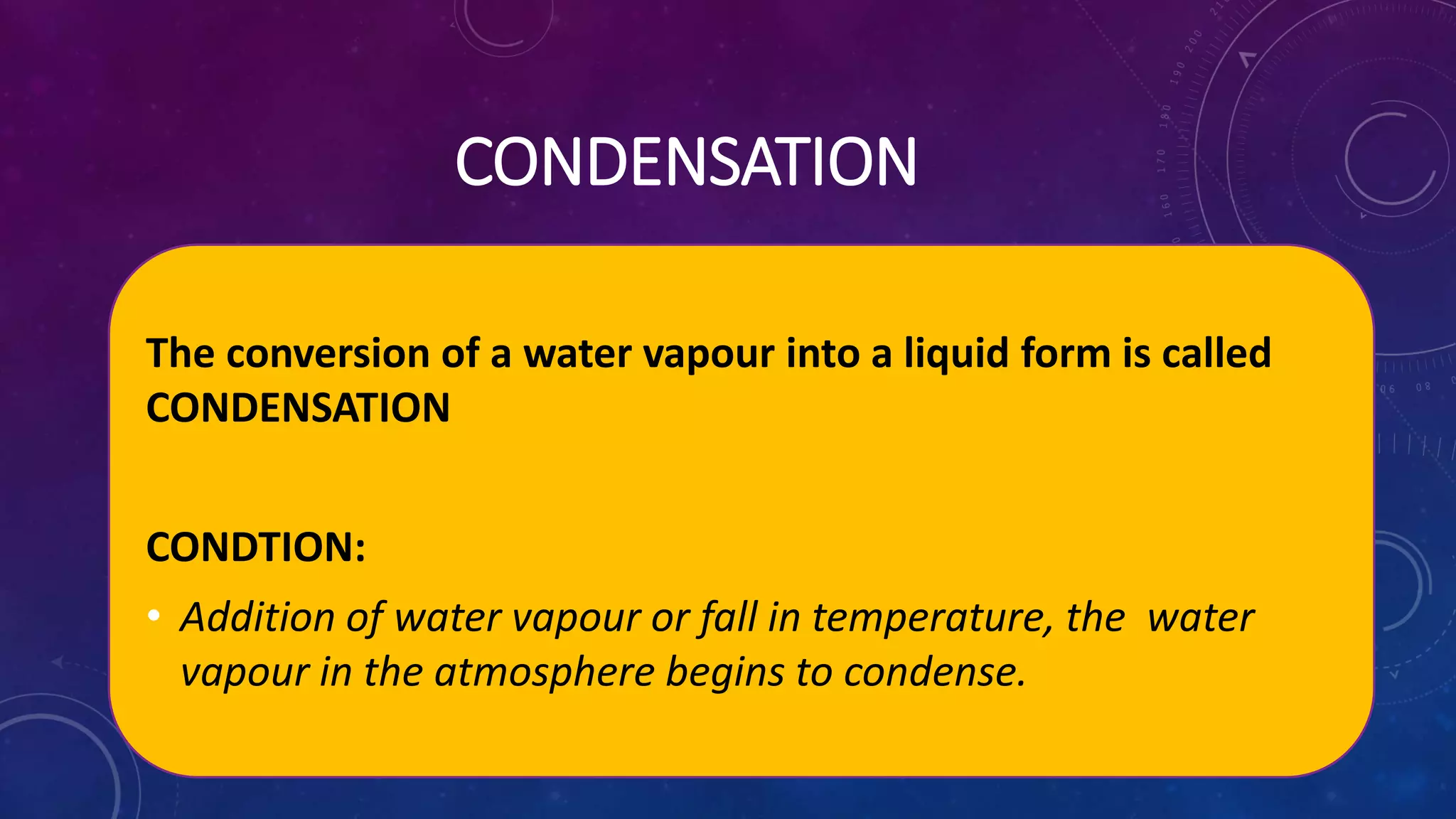 Forms of condensation | PPTX