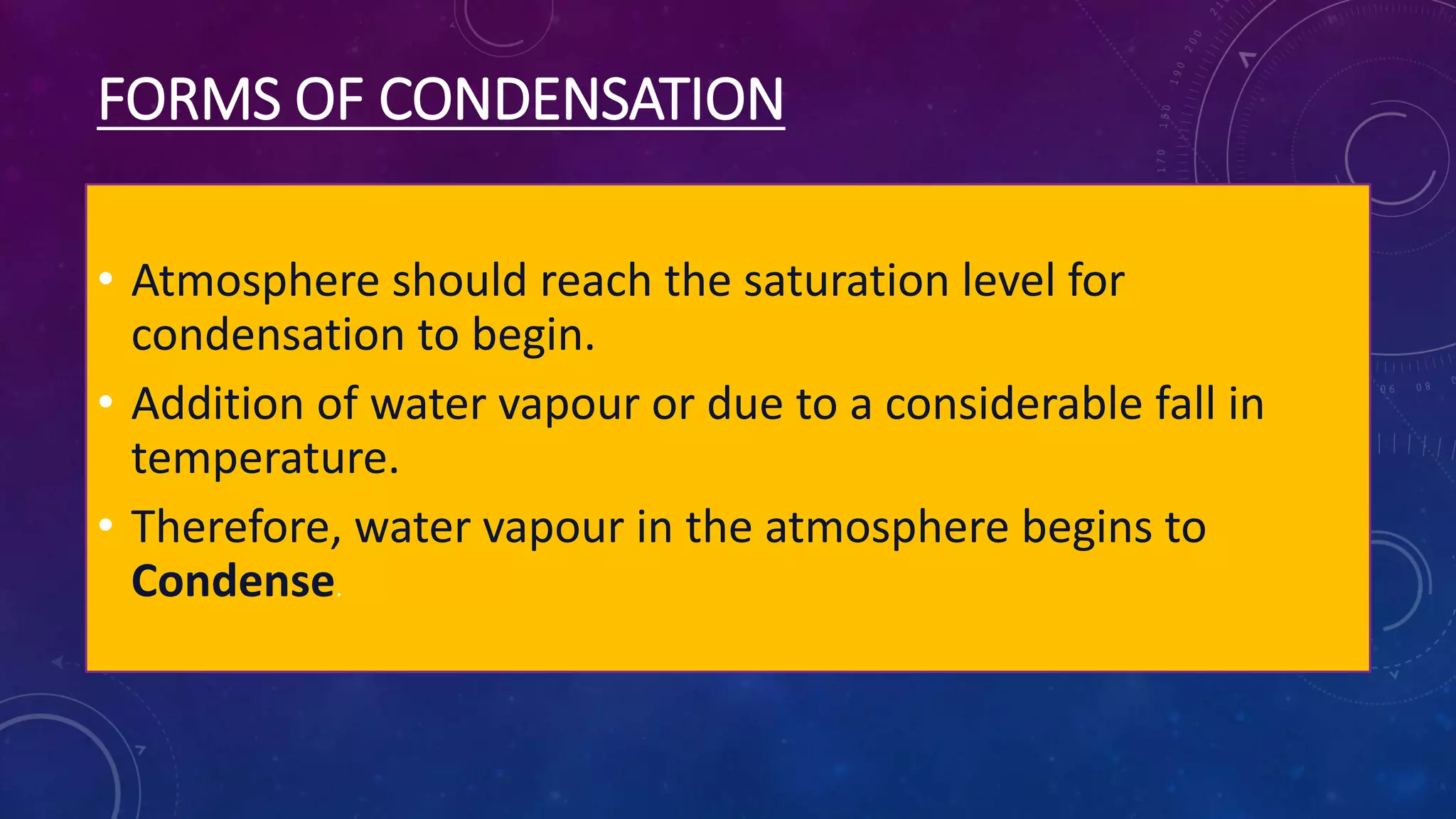Forms of condensation | PPTX