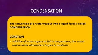 Forms of condensation | PPTX