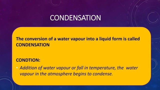 Forms of condensation | PPTX