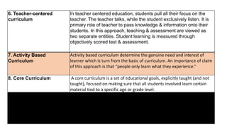 Forms of curriculum | PPT