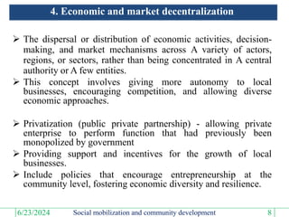 forms of decentralization Political decentralization 👉Administrative ...