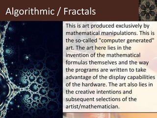 Forms of Digital Art | PPTX | Digital Arts | Fine Art