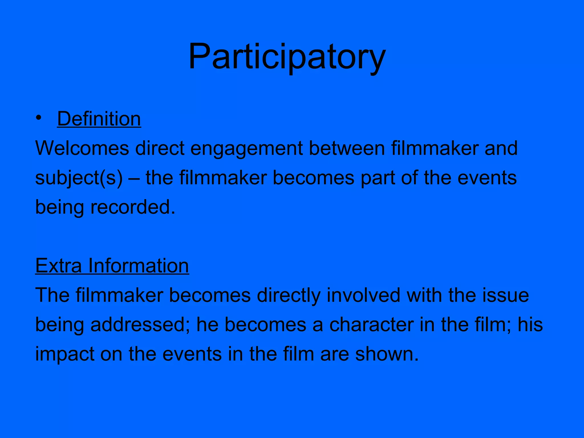 Forms of documentaries | PPT