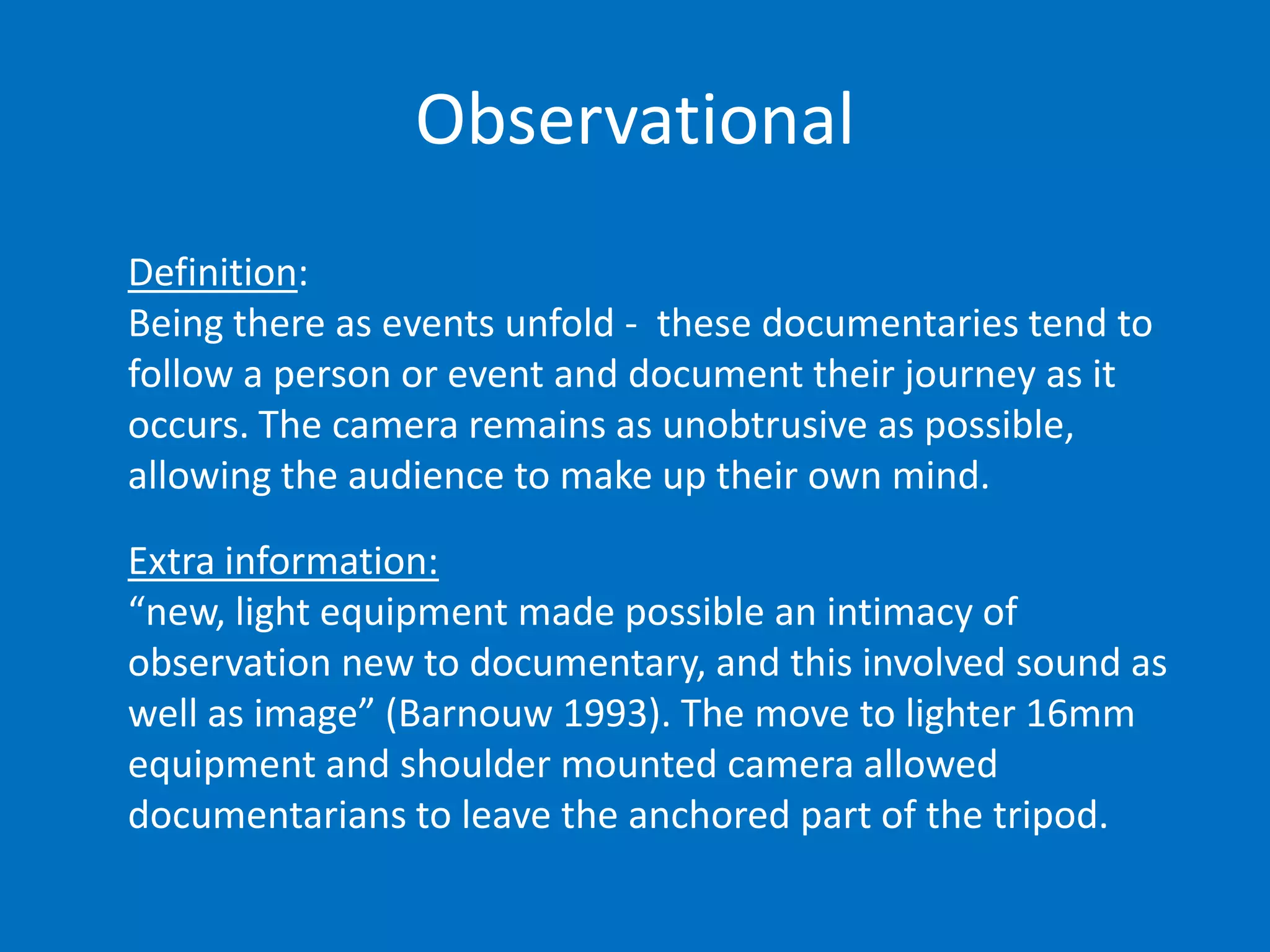 Forms of documentary | PPT