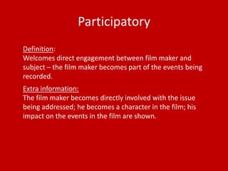 Forms of documentary | PPT