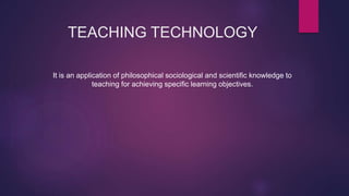 Forms of education technology | PPTX