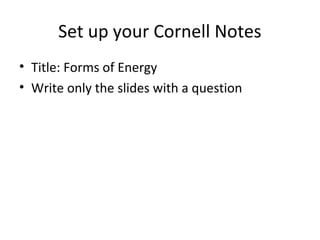 Forms of energy | PPT
