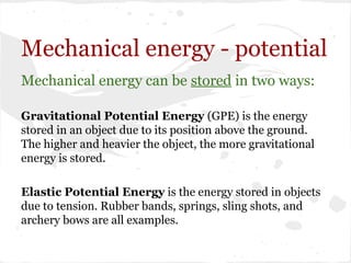 Forms of Energy Kinetic and Potential ENergy .pptx