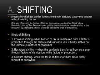 Forms of escape from taxation | PPTX