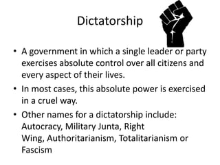 Forms of government | PPTX