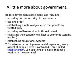 Forms of Government and Economic Systems | PPTX