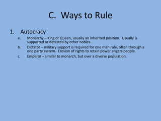 Forms of government | PPT