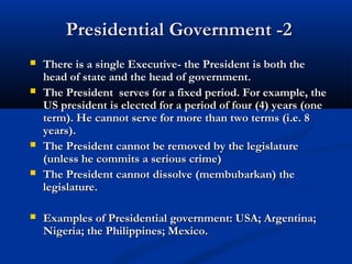 FORMS OF GOVERNMENT | PPT
