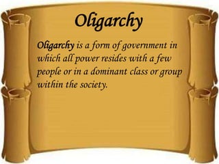 Forms of government | PPTX | Civic affairs | Politics