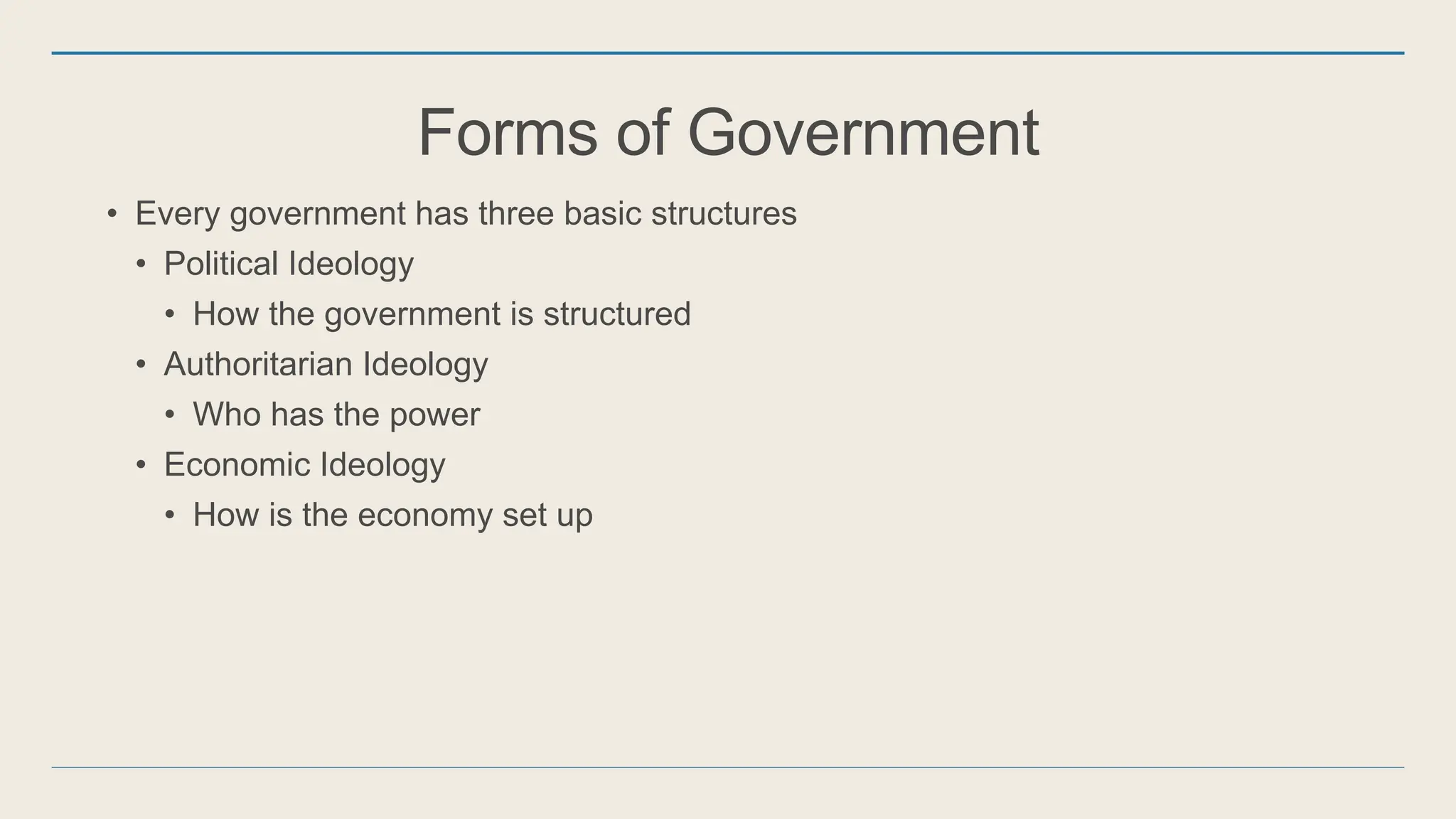 Forms of Government - ppt on ideologies of different government ...