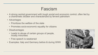 Forms of Government - ppt on ideologies of different government ...