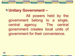 Forms of Government by Dr. Mamta Pareek.ppt