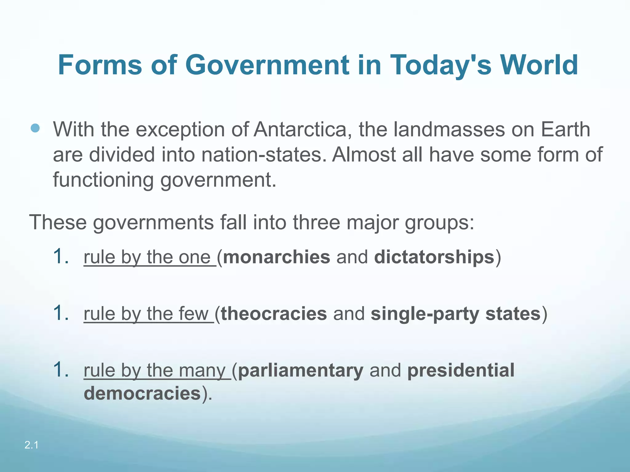 Forms of Government | PPTX