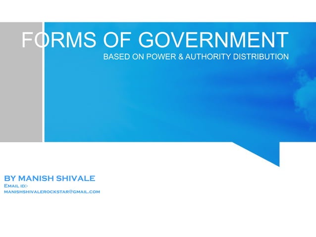 Forms of government (merits and demerits) | PPT | Civic affairs | Politics