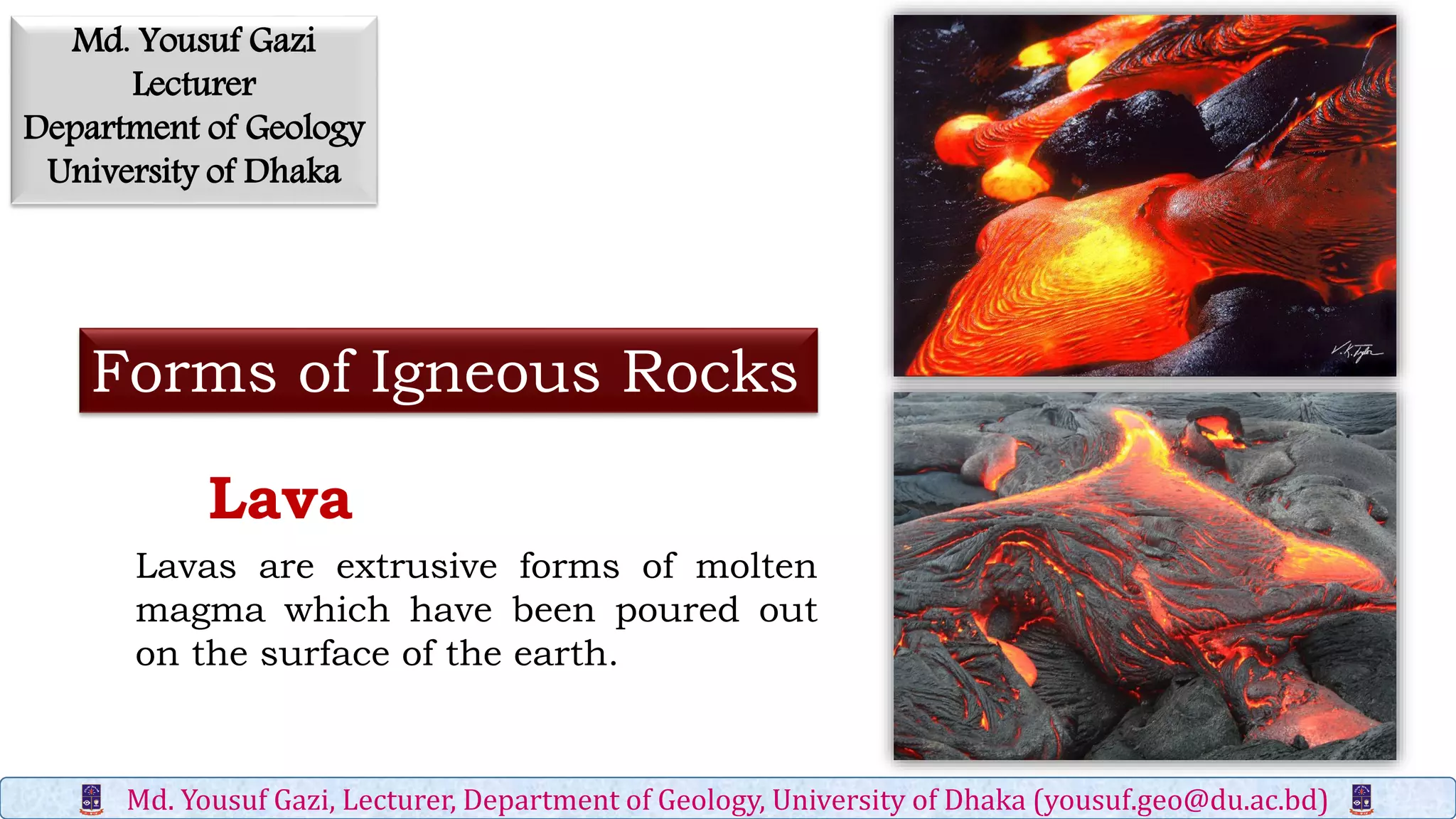 Forms of igneous rocks | PDF