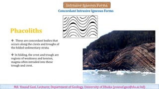 Forms of igneous rocks | PDF