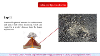 Forms of igneous rocks | PDF