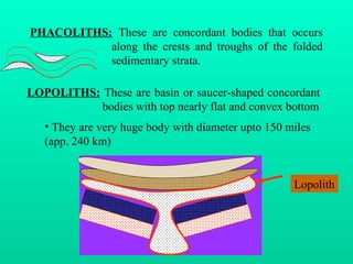 Forms of igneous rocks | PPT