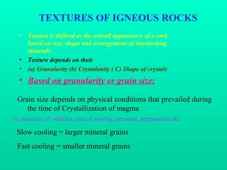 Forms of igneous rocks | PPT