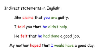 Infinitives and Indirect Statement | PPT