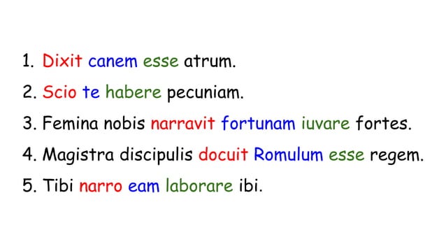 Infinitives and Indirect Statement | PPT
