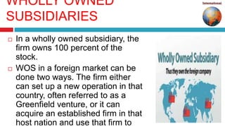 Forms of international business | PPTX