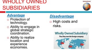 Forms of international business | PPTX