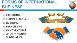 Forms of international business | PPTX