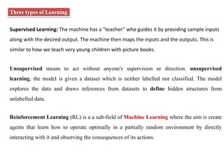 Forms of learning in ai | PPTX