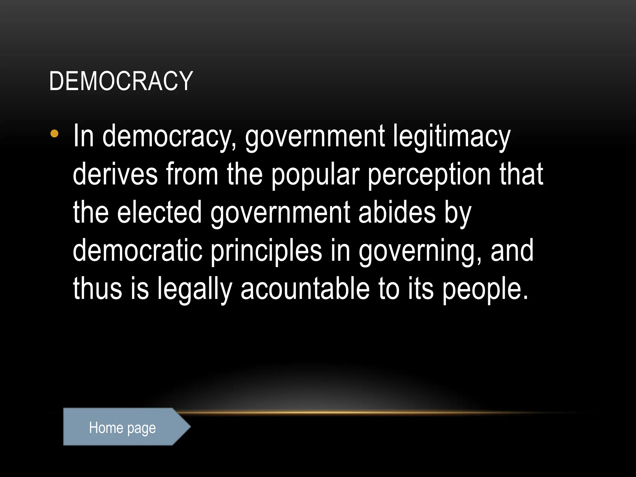 Forms of Legitimate Government-UNDERSTANDING CULTURE SOCIETY AND ...