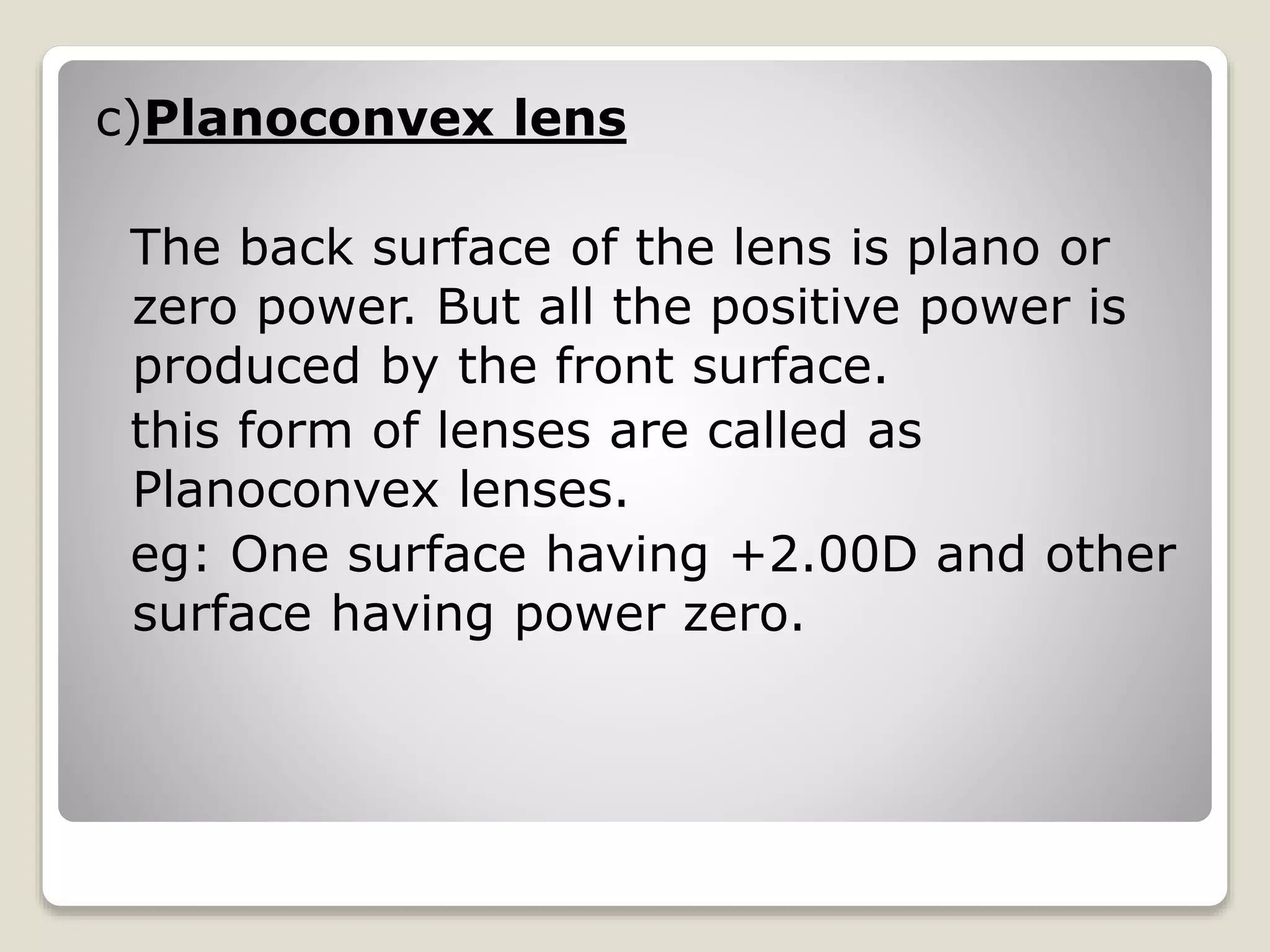Forms of lenses (Faheem Kv) | PPTX