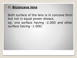 Forms of lenses (Faheem Kv) | PPTX
