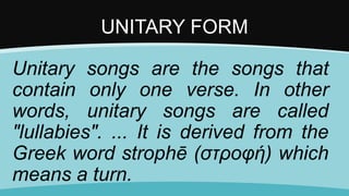 FORMS OF MUSIC- LNA - LOCAL MUSIC TYPES AND FORMS | PPTX